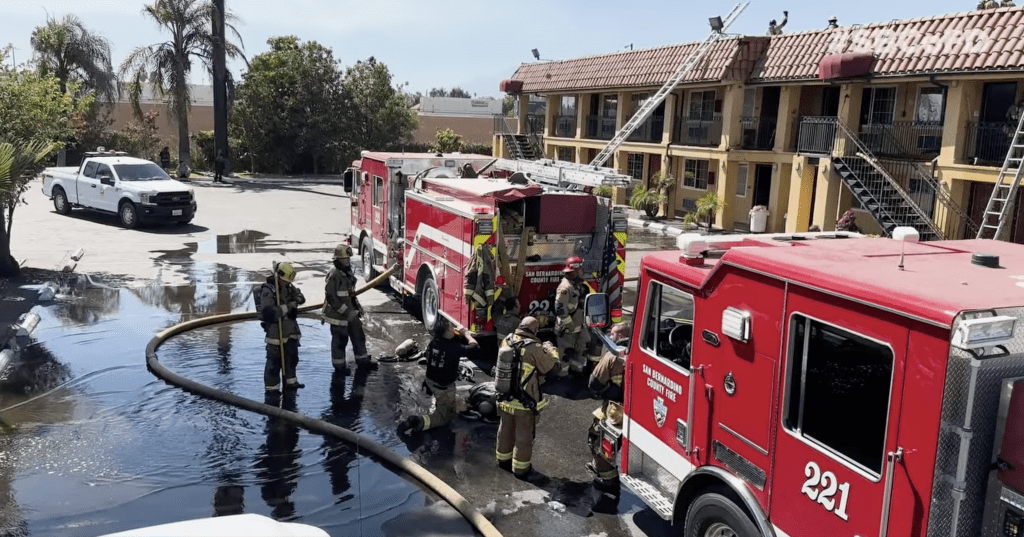 FIRE DAMAGES SAN BERNARDINO MOTEL – San Bernardino County Fire ...