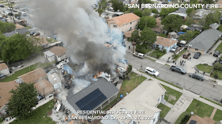 Fire Damages Two Homes In San Bernardino – San Bernardino County Fire Protection District